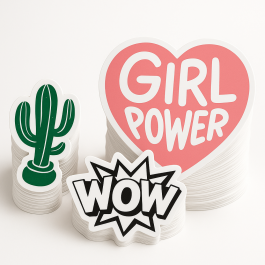 Custom Shape Decals Screen-printed - .004 White Matte Vinyl / std adhesive | ArtechPro ...