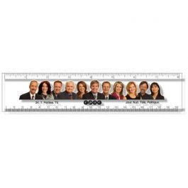.020 Clear Plastic Rulers, Digital 4CP + white. Square corners ...