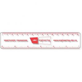 .020 Clear Copolyester Ruler / round corners (1.25" x 6.25") Screen ...