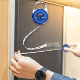 40" 4 Colour Process Direct Carabiner Badge Reel with Tape Measure ...