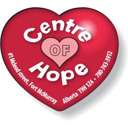 Stock Magnet / Heart (1.875" x 2.1") 4CP & varnish | ArtechPro - Manufacturing promotional items