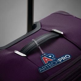 Extra Thick Plastic Custom Tag .060 white styrene with 9" clear loop attached, 7.1 to 12 sq/in ...